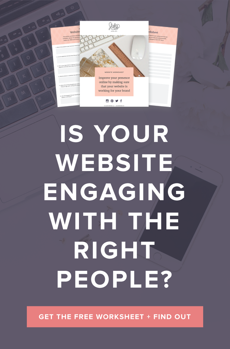 Grab a Copy of my Website Worksheet - Jules Design : Jules Design