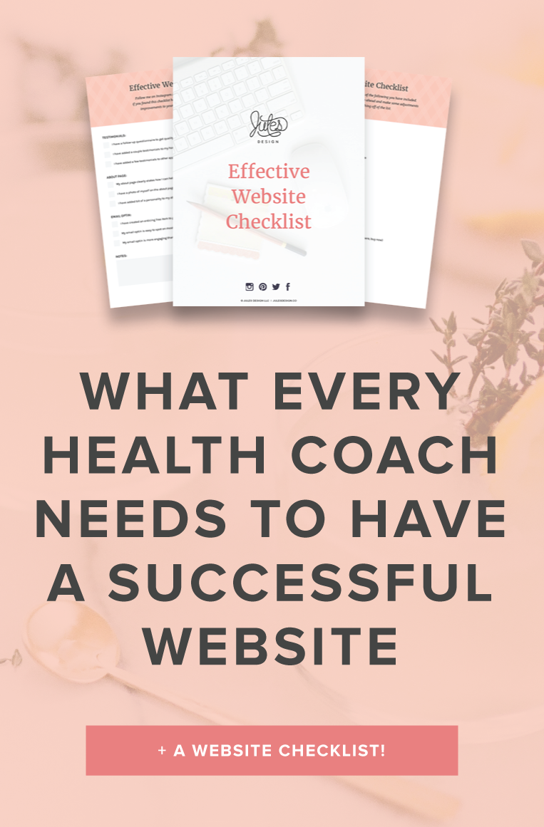 4 things that Every Health Coach Needs on their Website - Jules Design