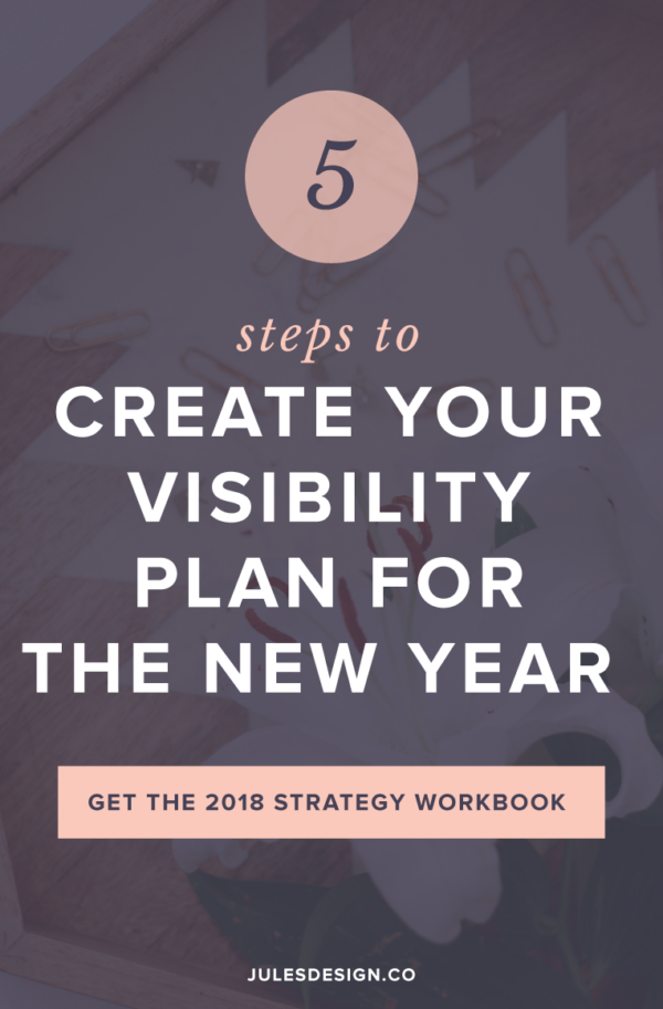 5 Steps to Create Your Visibility Plan for the New Year - Jules Design