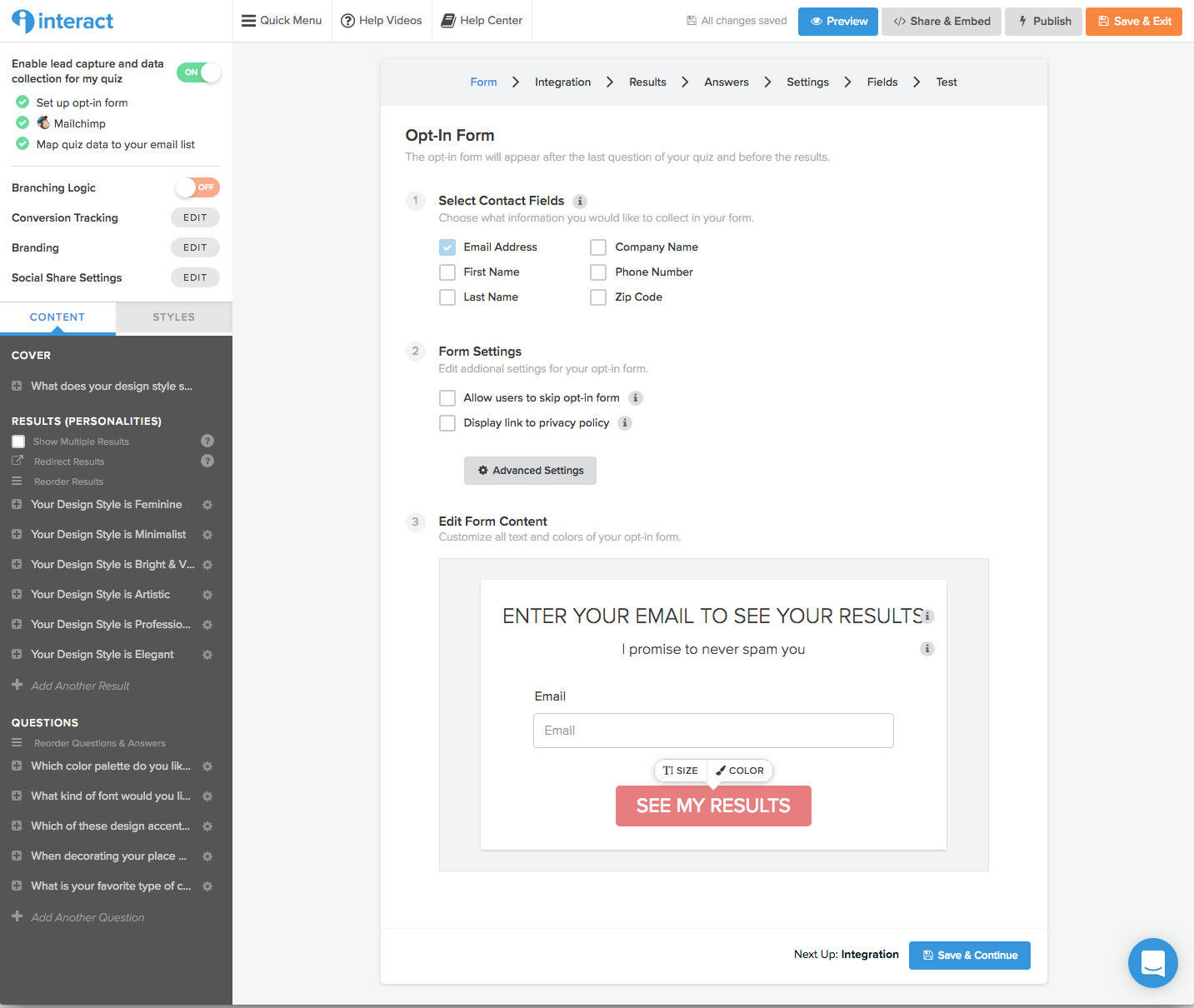 How to Create a Quiz that Grows Your Email List - Jules Design