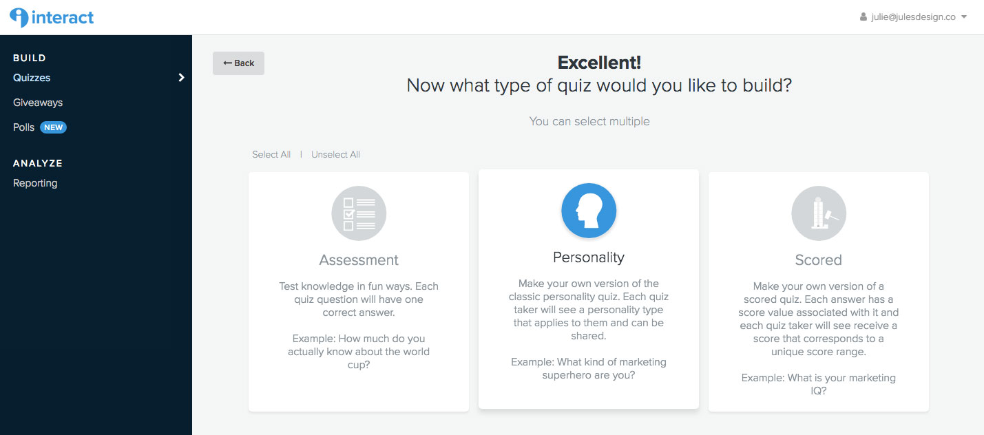 How to Create a Quiz that Grows Your Email List - Jules Design